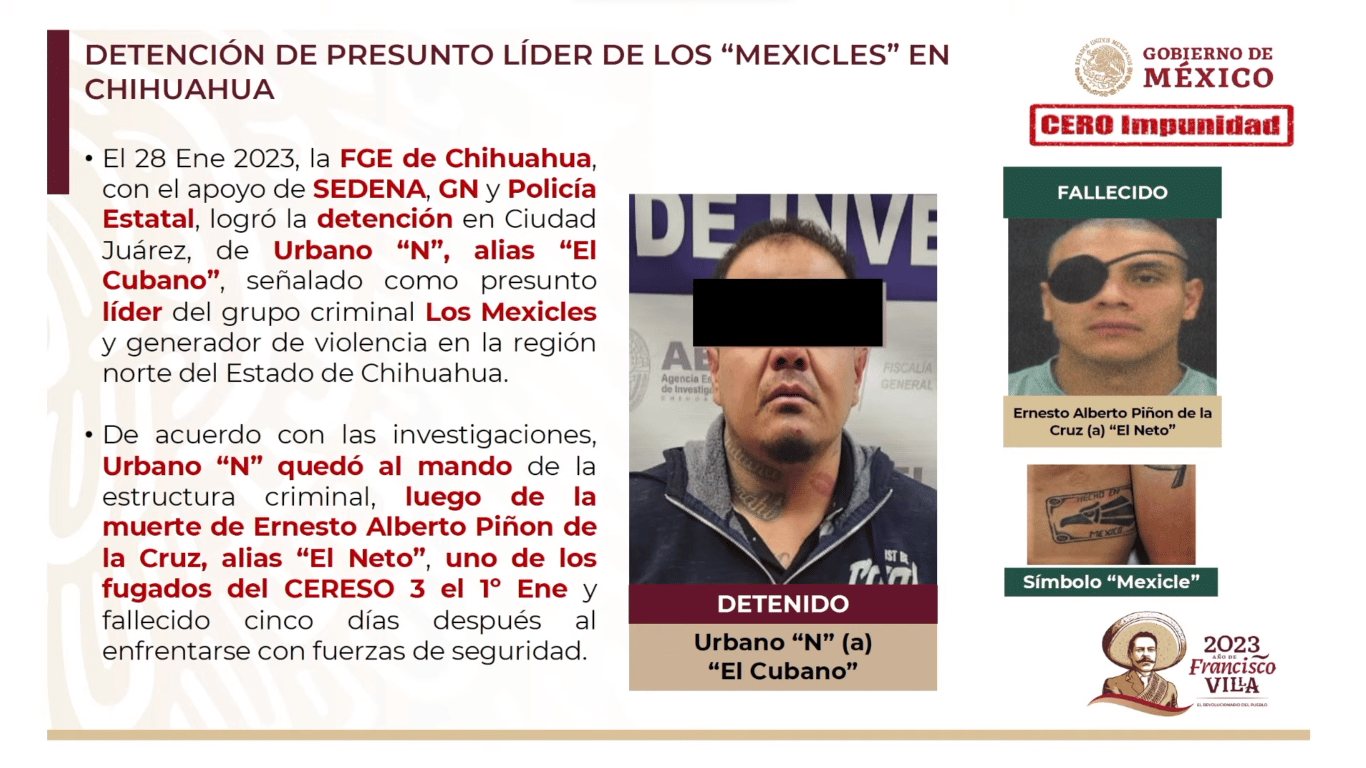 ¡Lo detienen! “El Cubano”, presunto líder de Los Mexicles, había tomado ...