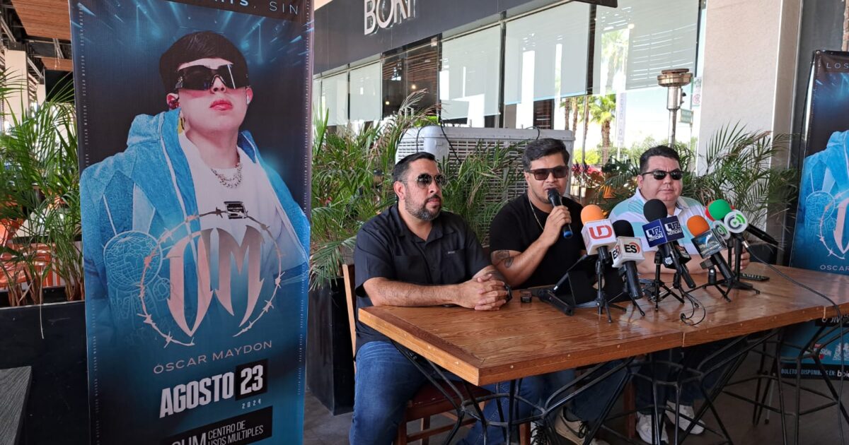 Viene Óscar Maydon en concierto al CUM de Los Mochis el 23 de agosto ...